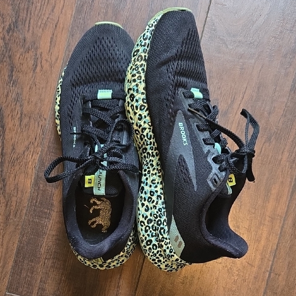 Brooks | Shoes | Brooks Launch Running Shoes Green Leopard | Poshmark